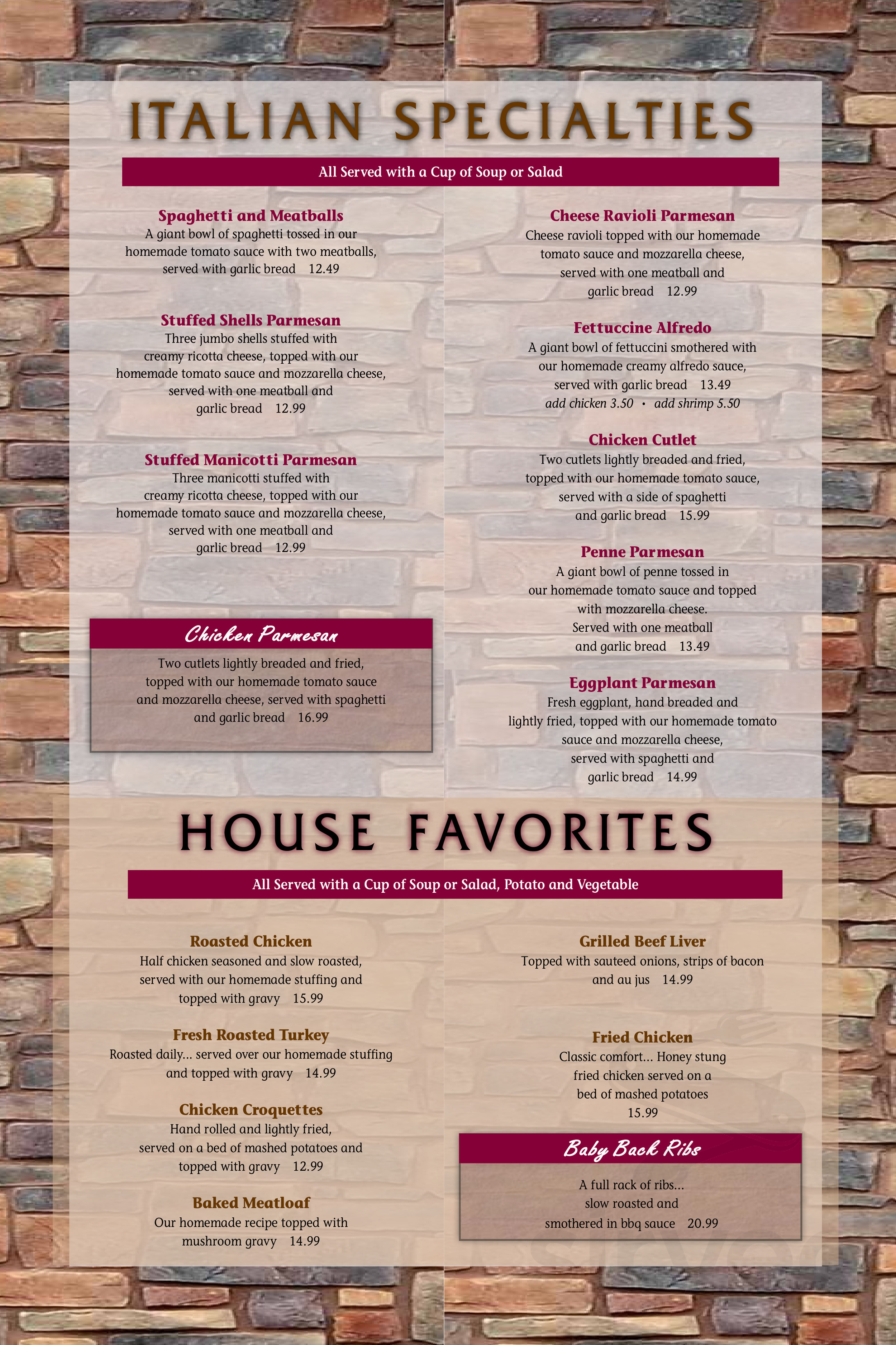 Penrose Diner menu in Philadelphia, Pennsylvania, USA