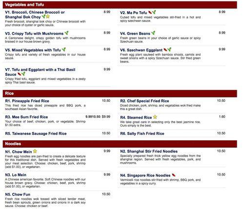 Mee Sum Pastry menu in Seattle, Washington, USA