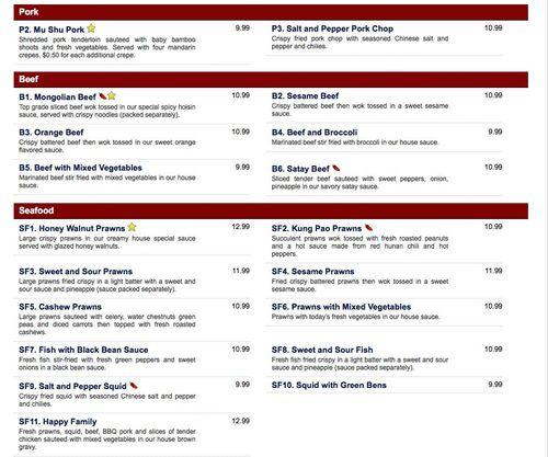 Mee Sum Pastry menu in Seattle, Washington, USA