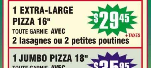 Menu for Pizza Fritz in Salaberry-de-Valleyfield, QC | Sirved