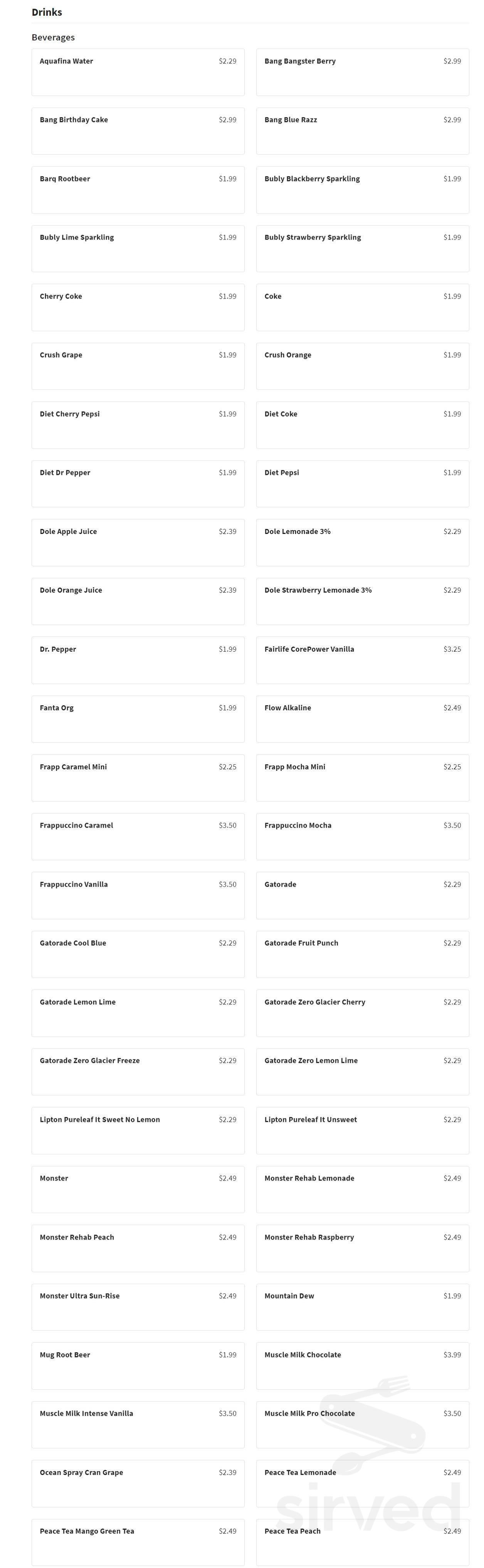 Saturn Pizza menu in Brick Township, New Jersey, USA