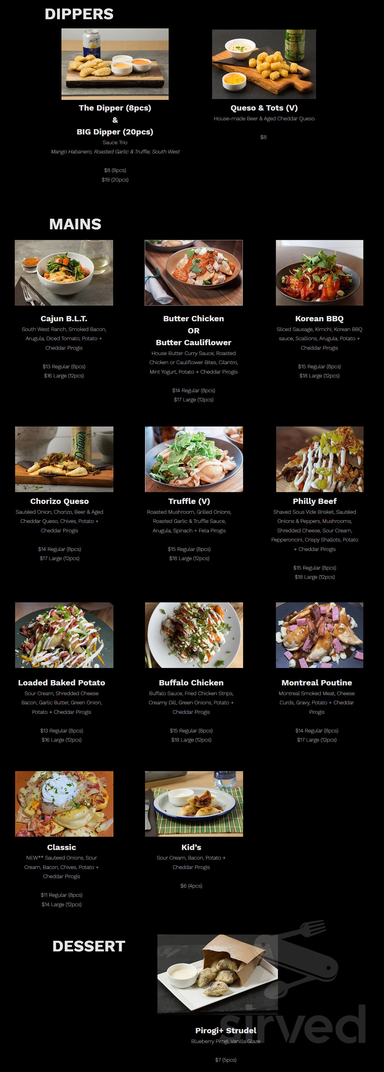 B'Spoke Kitchen + Market menu in Barrie, Ontario, Canada