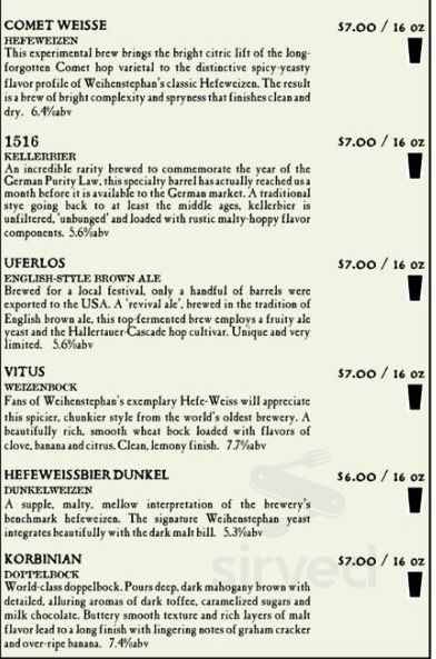 Menu for Redcoat Tavern in Royal Oak, MI | Sirved