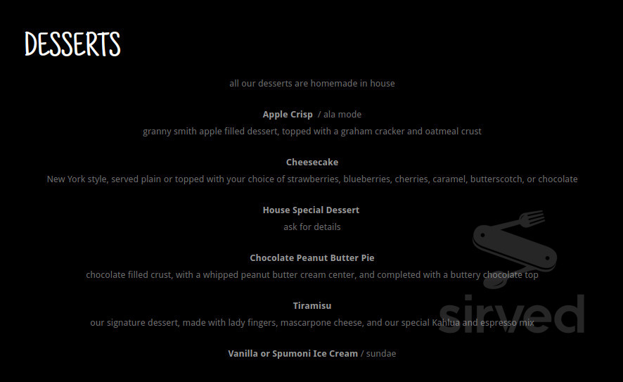 Post - American Eatery menu in Hudson, Wisconsin, USA