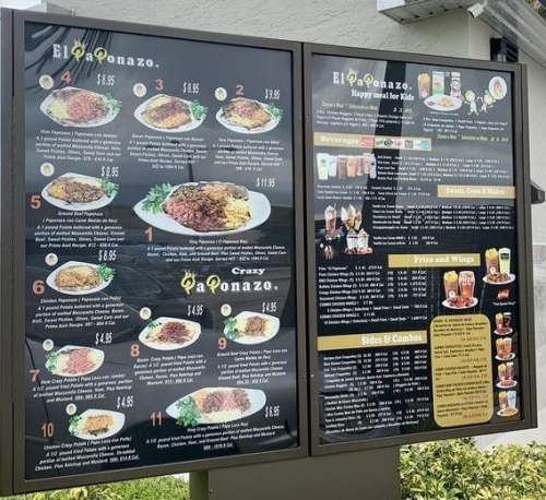 El Paponazo menu in Hialeah, Florida, USA