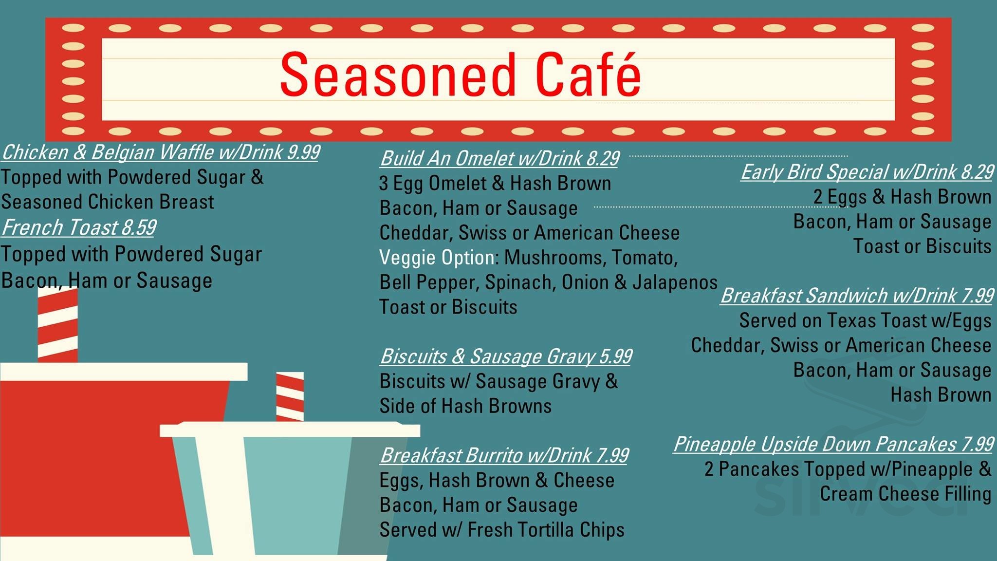 SEASONED CAFE menus in Midwest City, Oklahoma, United States