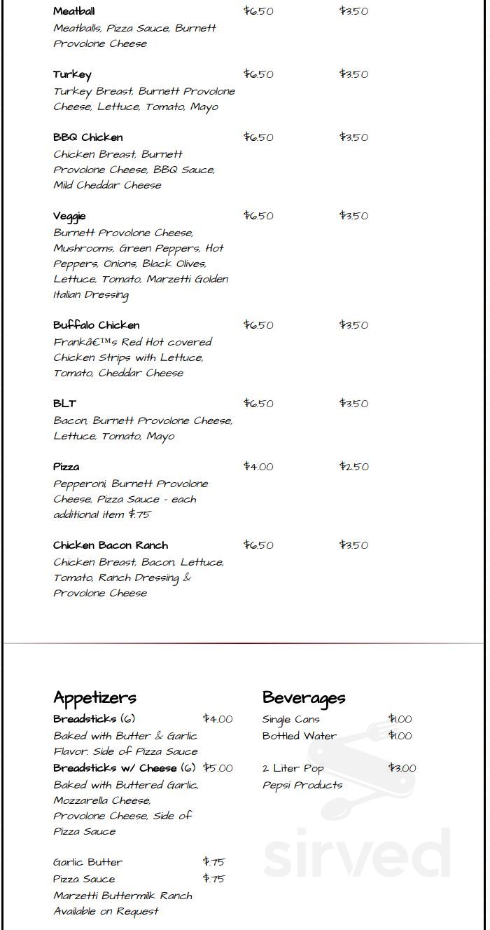 Mama Renie's Pizza menus in Nelsonville, Ohio, United States