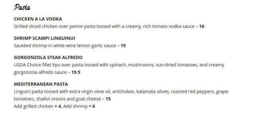 Menu for Waterstone Grill in Hamburg, NY | Sirved