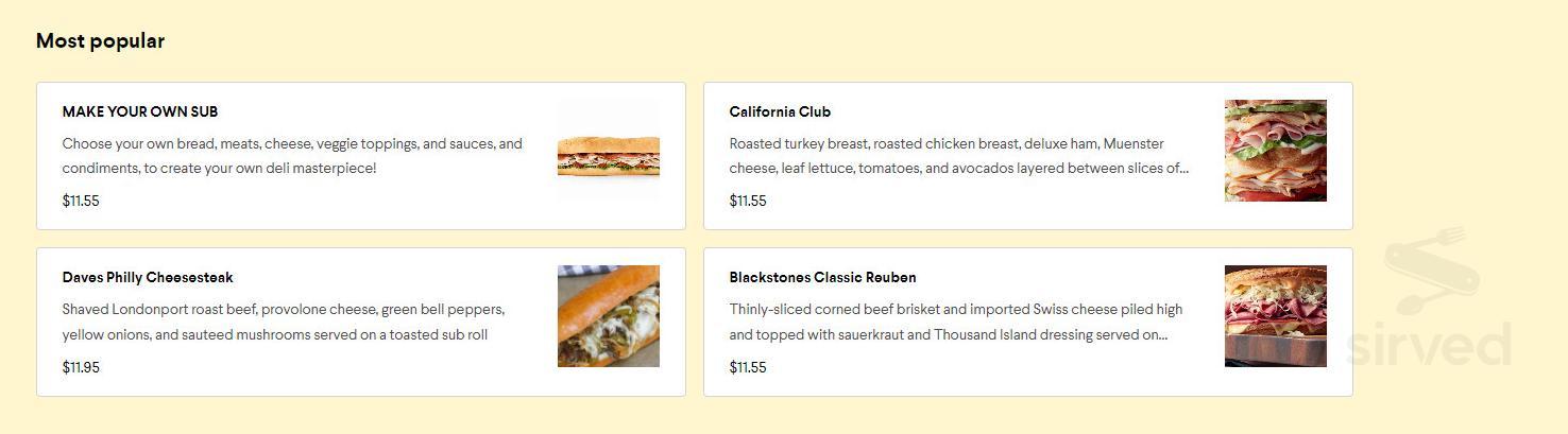 Evergreen Deli menu in Evergreen, Colorado, USA