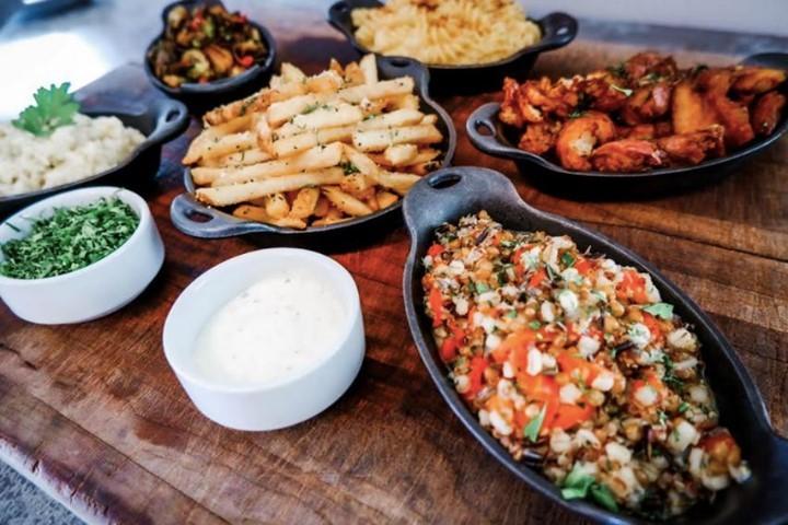 Pinstripes menu in South Barrington, Illinois, USA