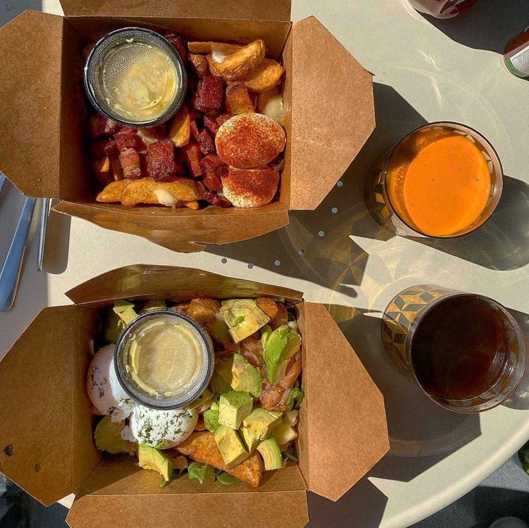 OEB Breakfast Co. menu in Edmonton, Alberta, Canada