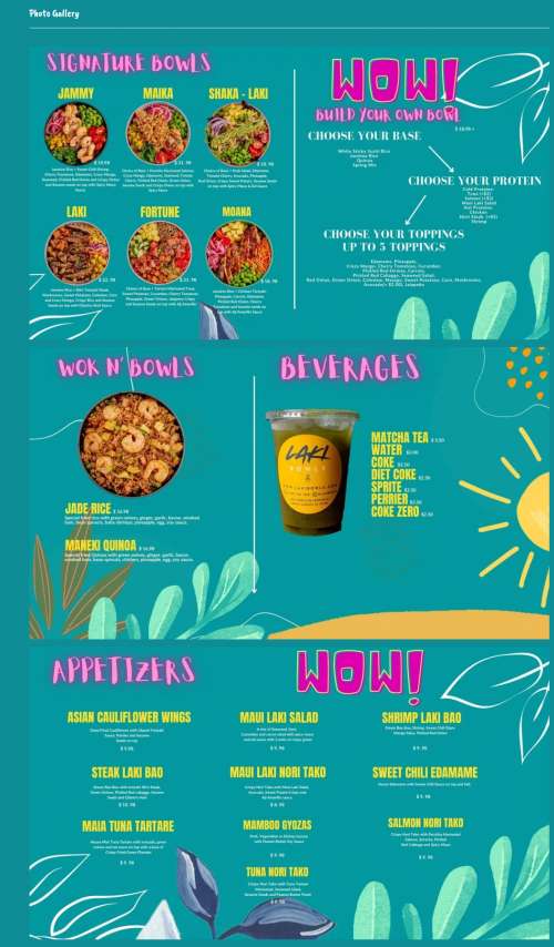 Laki Bowls / Restaurant Poke Bowls in Coral Gables menu in Coral Gables ...