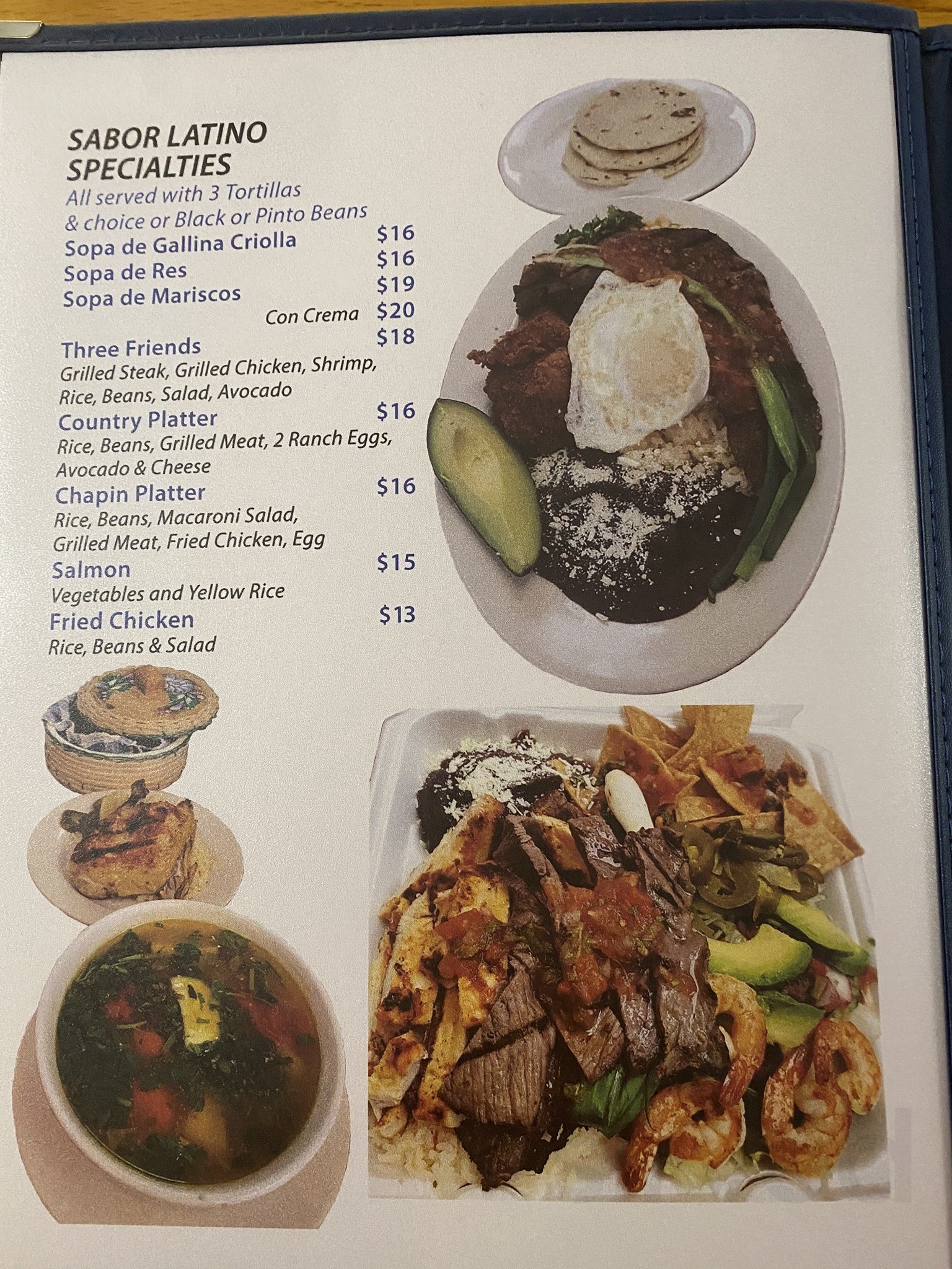 Sabor Latino Guatemalan (Netcong) menus in Netcong, New Jersey, United ...