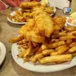 Pat & Hank's Fish & Chips menu in Windsor, Ontario, Canada
