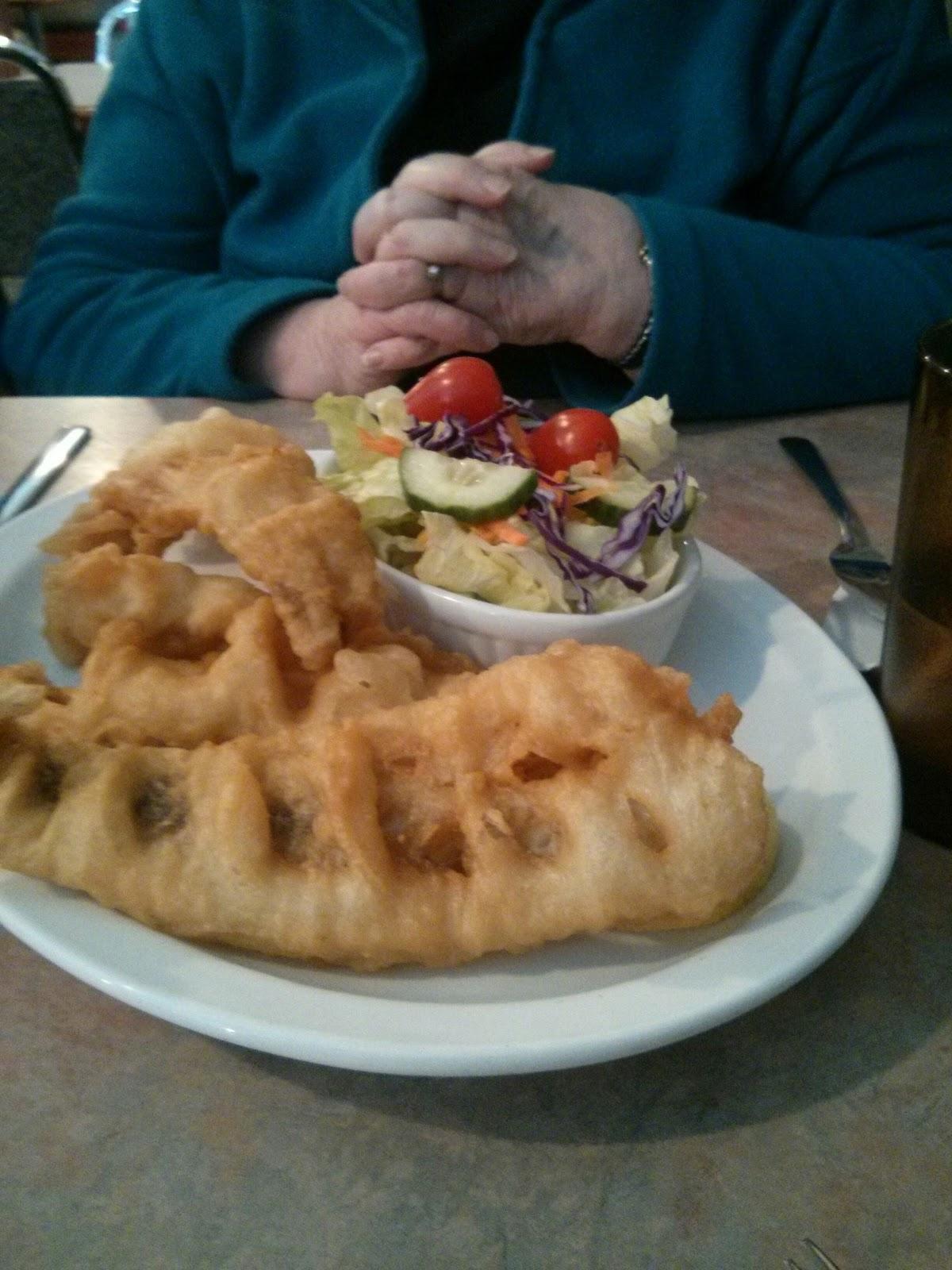 Pat & Hank's Fish & Chips menu in Windsor, Ontario, Canada