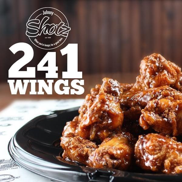 Johnny Shotz menu in Tecumseh, Ontario, Canada