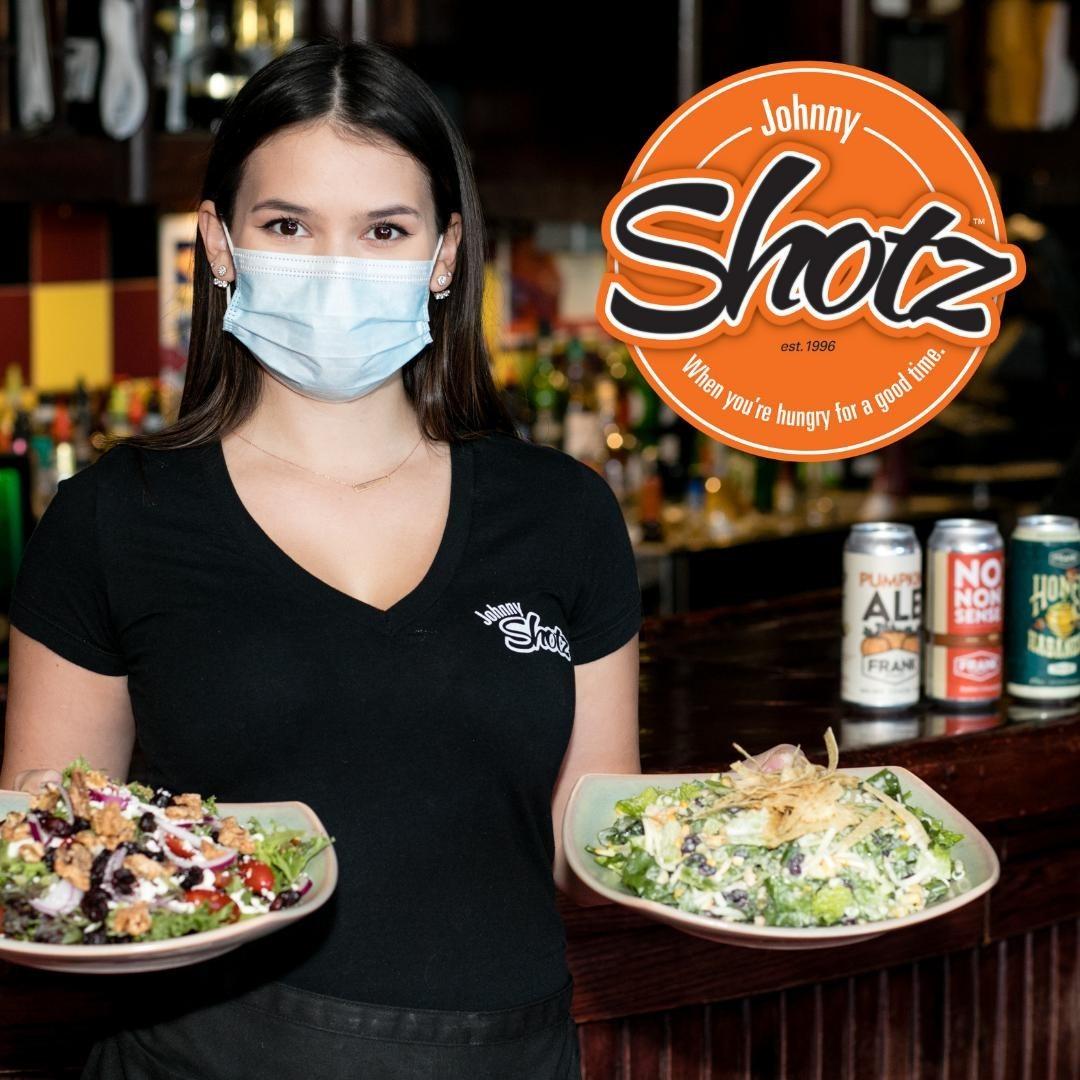 Johnny Shotz menu in Tecumseh, Ontario, Canada