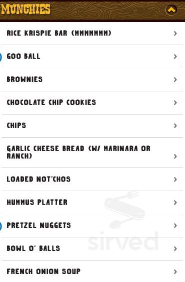 Cheba Hut "Toasted" Subs menu in Tucson, Arizona, USA