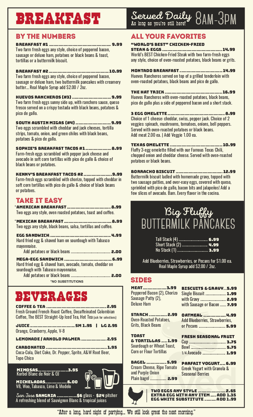 Menu for AllGood Cafe in Dallas, TX | Sirved