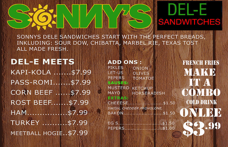 Menu - Chatham ON's Back Yard Burgers & More | Sirved