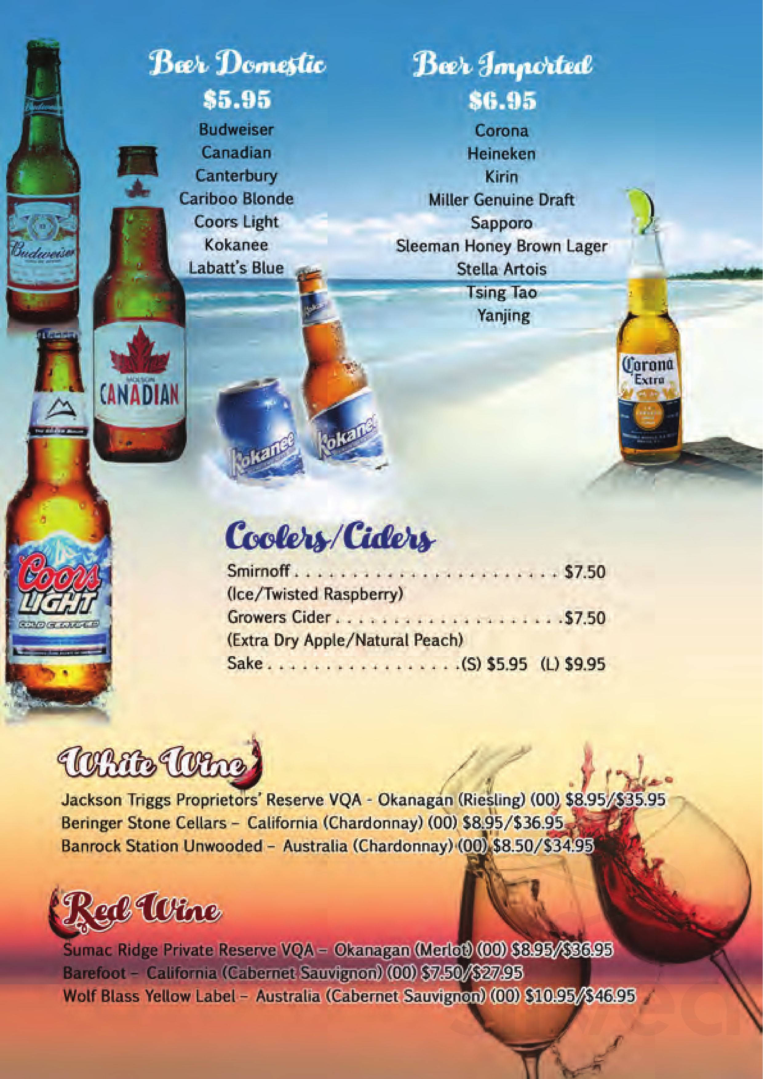 So Good Restaurant menus in Prince George, British Columbia, Canada