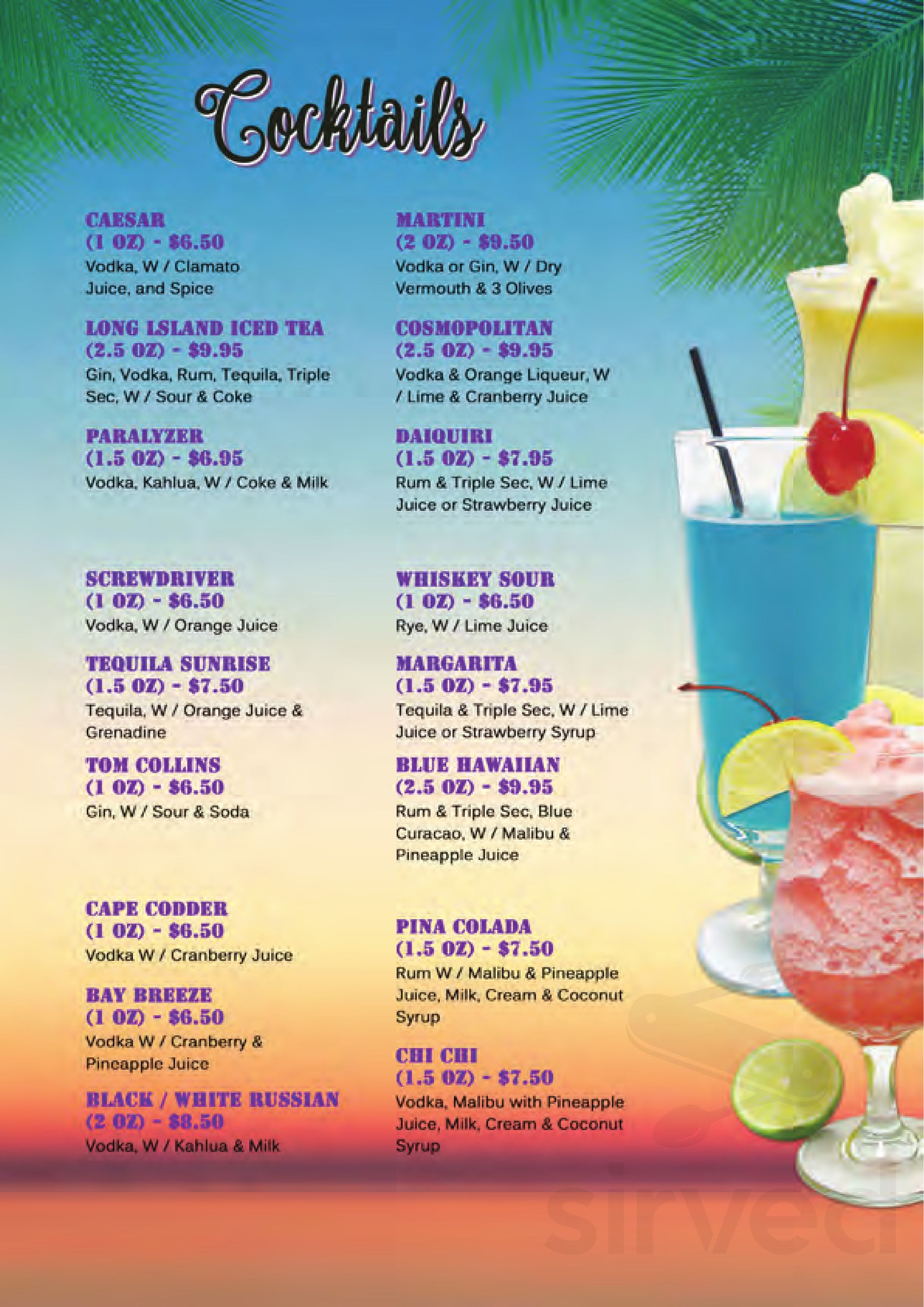 So Good Restaurant menu in Prince George, British Columbia, Canada