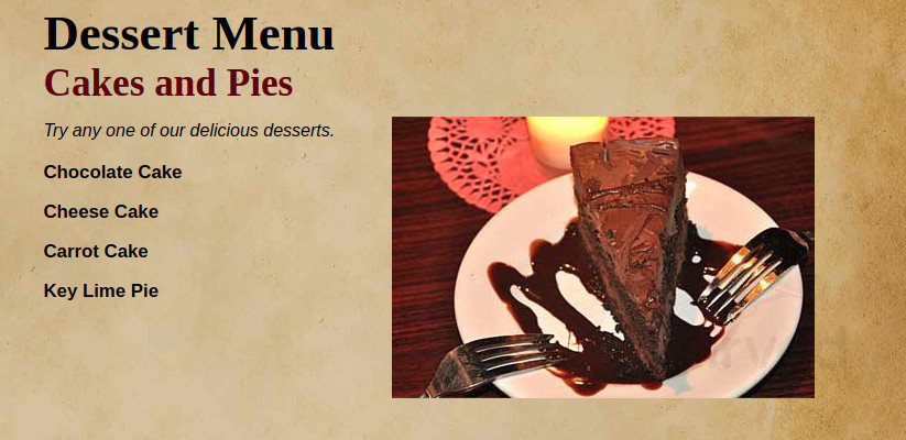 Sixth Street Steakhouse menu in Macclenny, Florida, USA