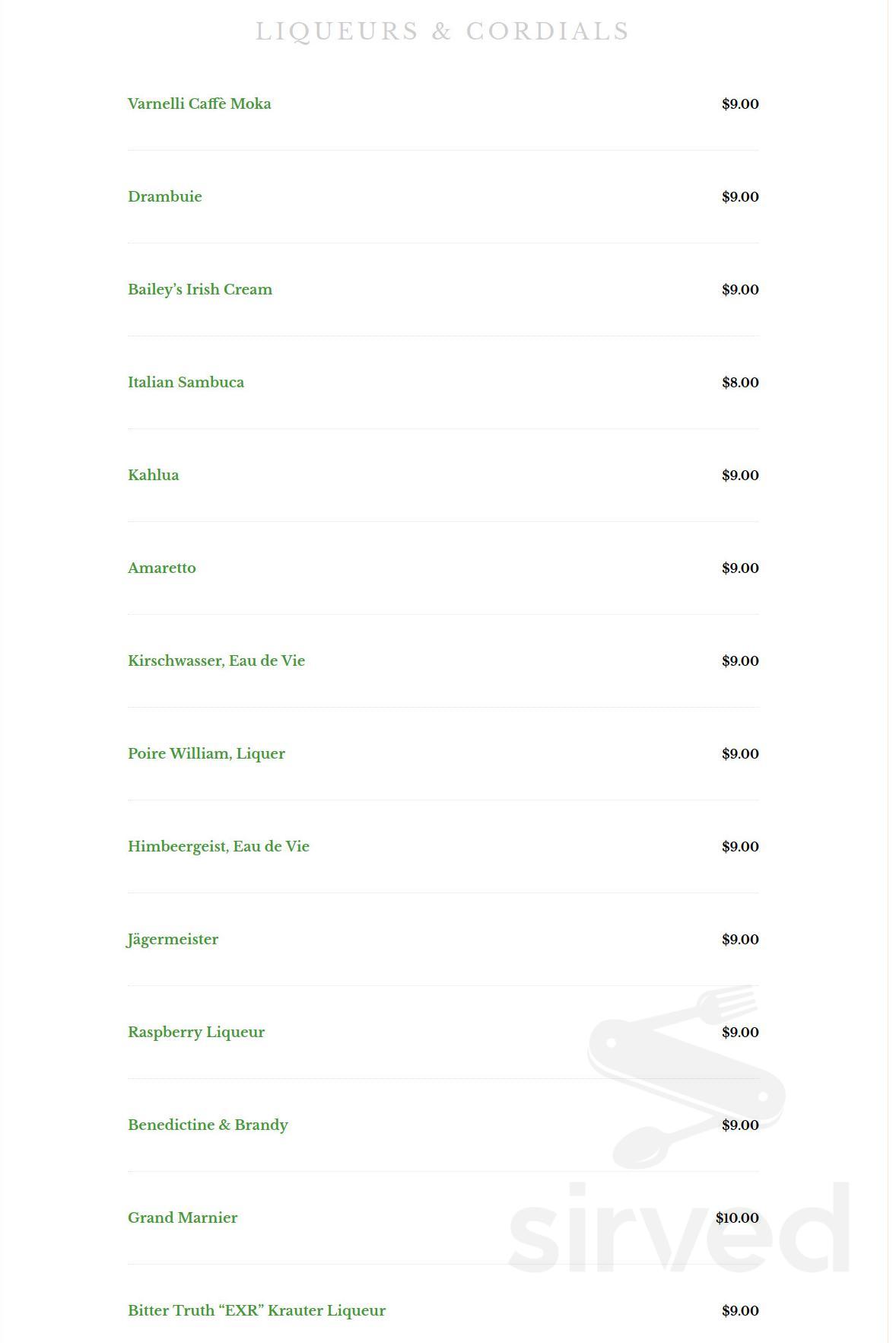 The Watch Factory menus in Cheshire, Connecticut, United States