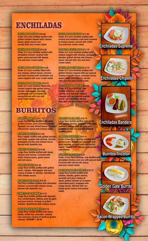 FRIDAS MEXICAN KITCHEN AND BAR menu in Tipp City, Ohio, USA