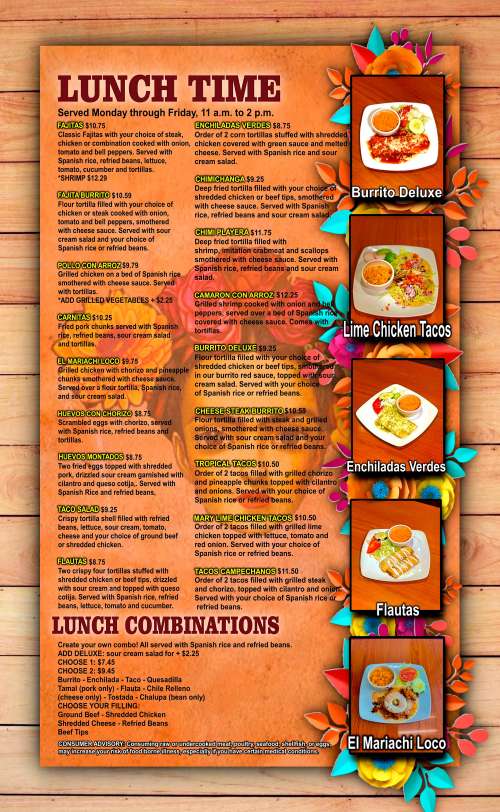 FRIDAS MEXICAN KITCHEN AND BAR menu in Tipp City, Ohio, USA