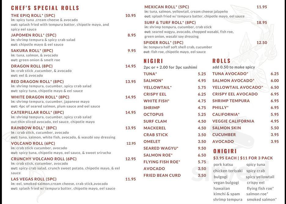 epiQ Food Hall menu in Woodbridge, Virginia, USA