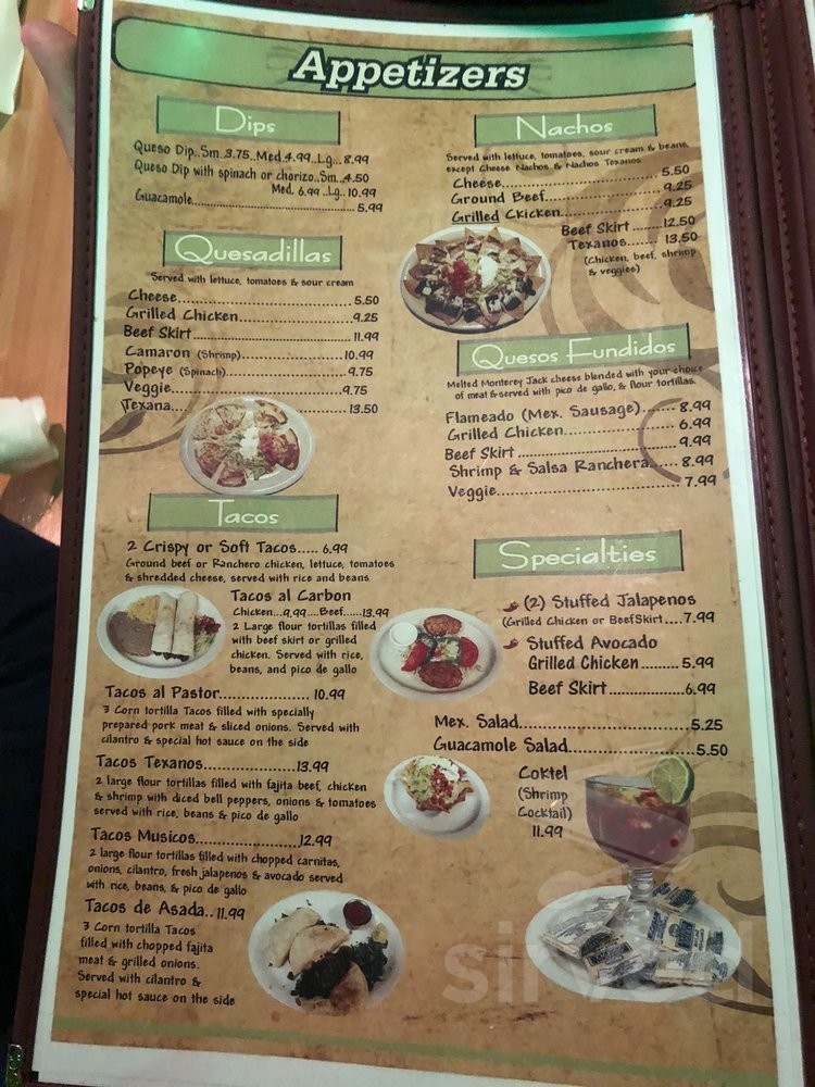 Los Bravos Mexican Grill and Cantina menu in Pooler, Georgia, USA
