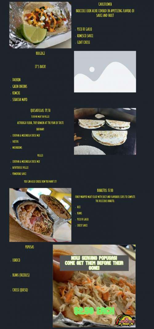 ( El Jefecito ) and food trucks. menu in Durham, North Carolina, USA