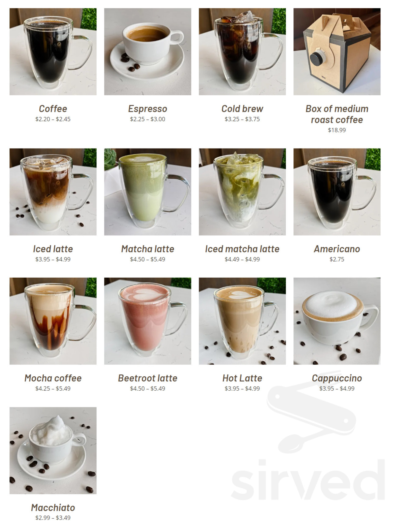 Menu - Brooklyn NY's PEP Bakehouse and Coffee Shop | Sirved