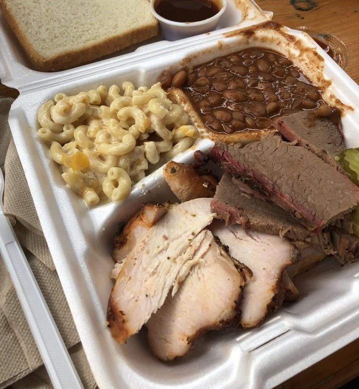 Vitek's BBQ menu in Waco, Texas, USA
