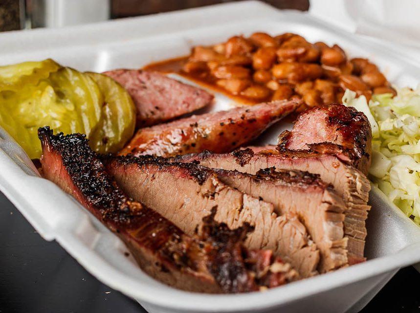 Vitek's BBQ menu in Waco, Texas, USA