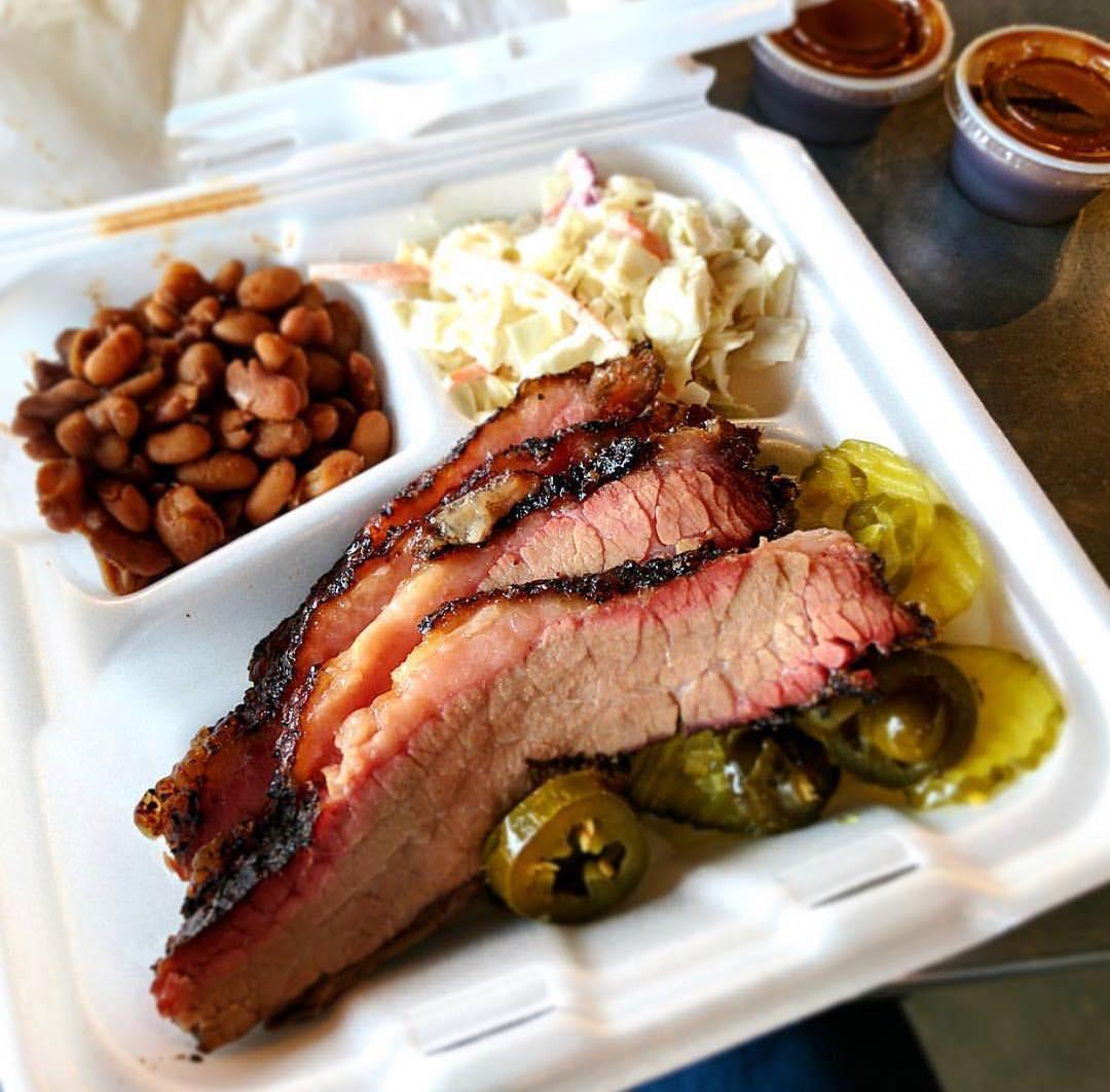 Vitek's BBQ menu in Waco, Texas, USA