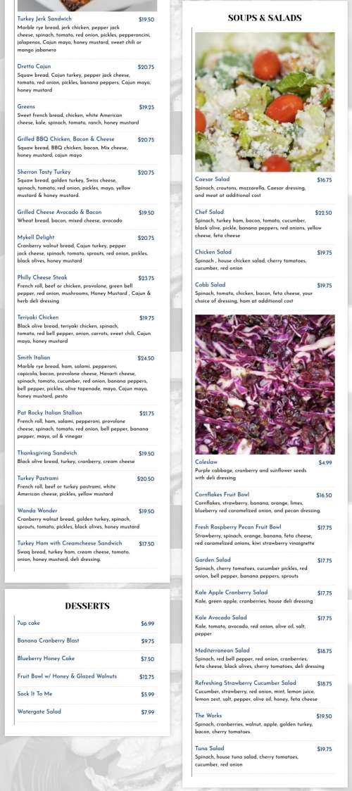 2nd Healthy Eatery menu in Bellflower, California, USA