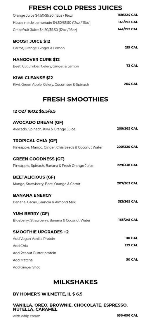 Cupitol Coffee & Eatery (West Loop) menu in Chicago, Illinois, USA