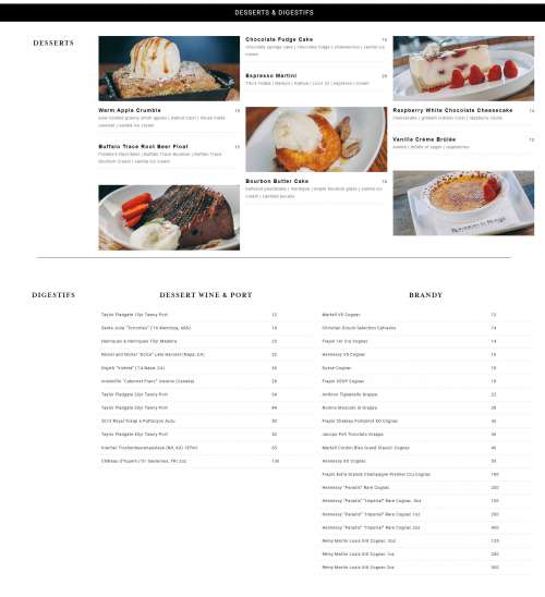 Bourbon and Bones - San Tan menu in Gilbert, Arizona, USA