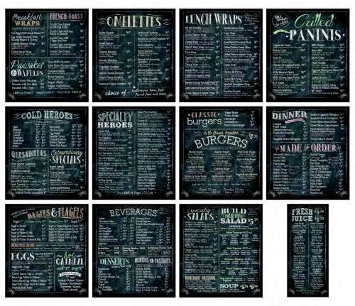 Sunset Bagels menu in Brooklyn, New York, USA