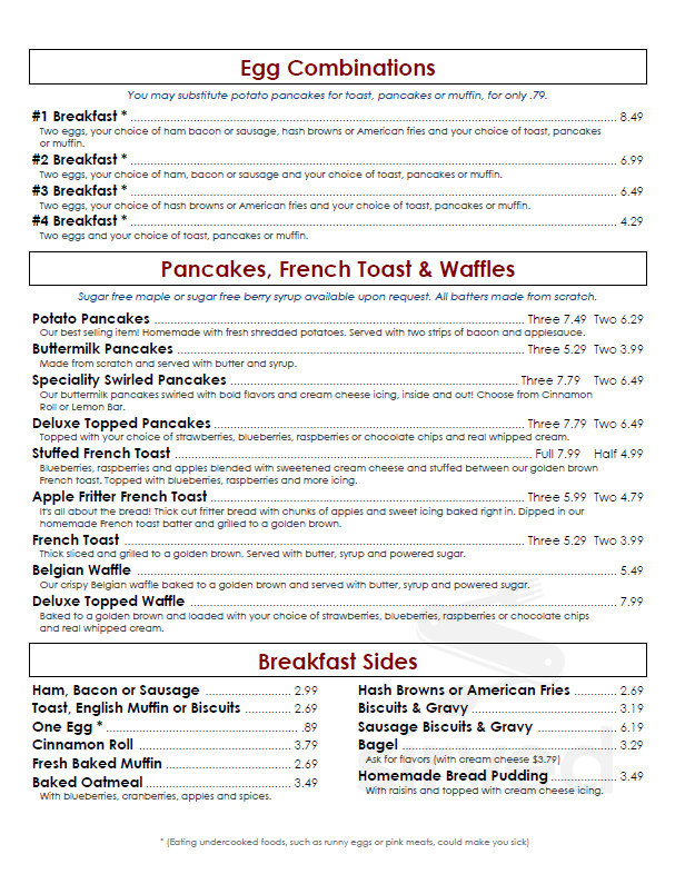 Mohnen's Family Restaurant menus in Appleton, Wisconsin, United States