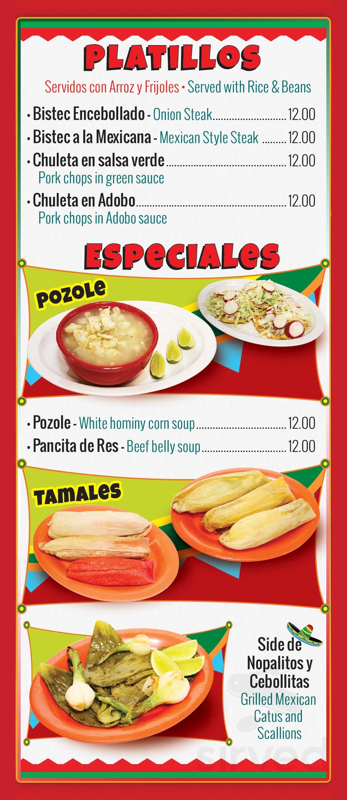 Antojitos Mexicanos Restaurant menus in Keyport, New Jersey, United States