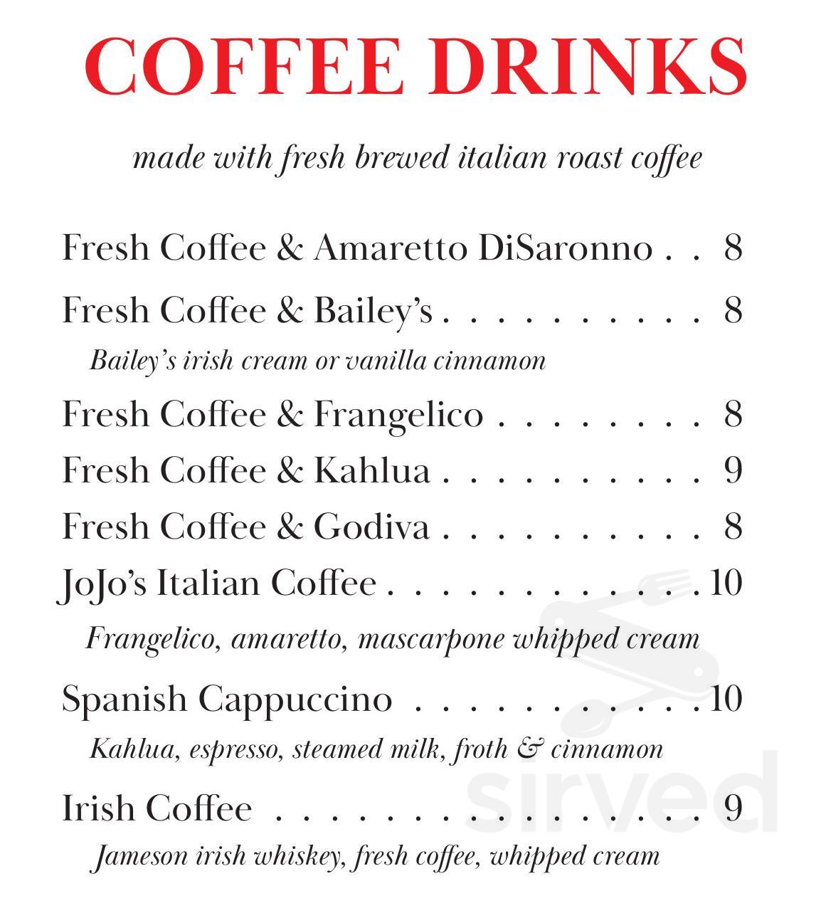 Bar Italia Lakewood menu in Lakewood, Ohio, USA
