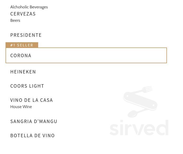 D'Mangu menu in Rochester, New York, USA