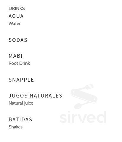 D'Mangu menu in Rochester, New York, USA