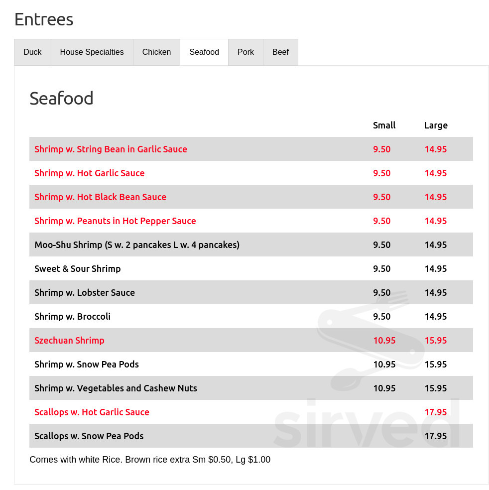 Dragon of Newtown menu in Newtown, Pennsylvania, USA