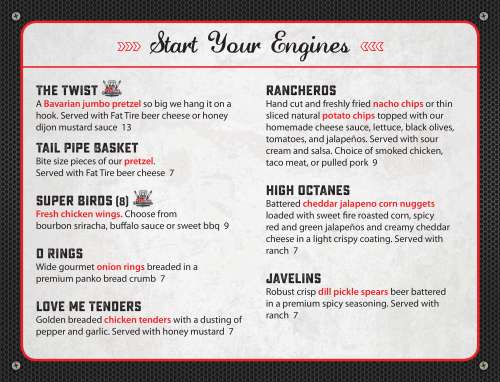 Route 66 Motorheads Bar and Grill, Museum and Entertainment menu in ...