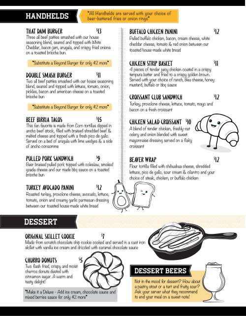 Lil Beaver Brewery menu in Bloomington, Illinois, USA