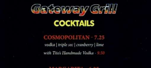 Menu for Gateway Grill in Monroeville, PA | Sirved